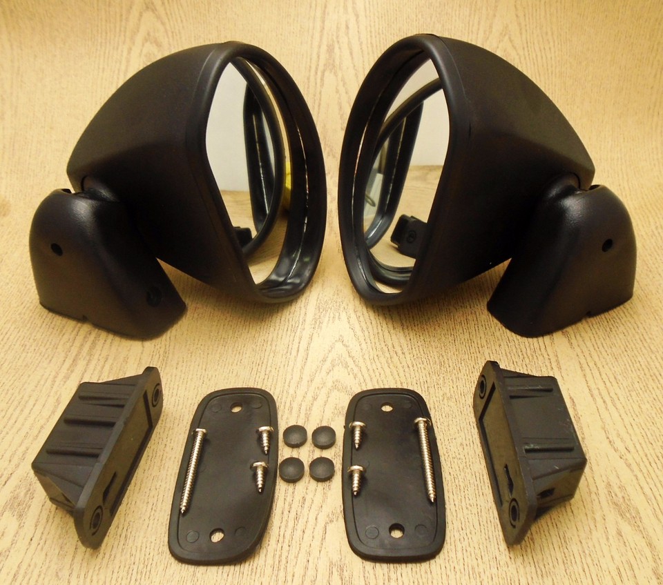 Pontiac Firebird Formula Trans Am 400 1967-81 Bullet Black Door Mirrors ...