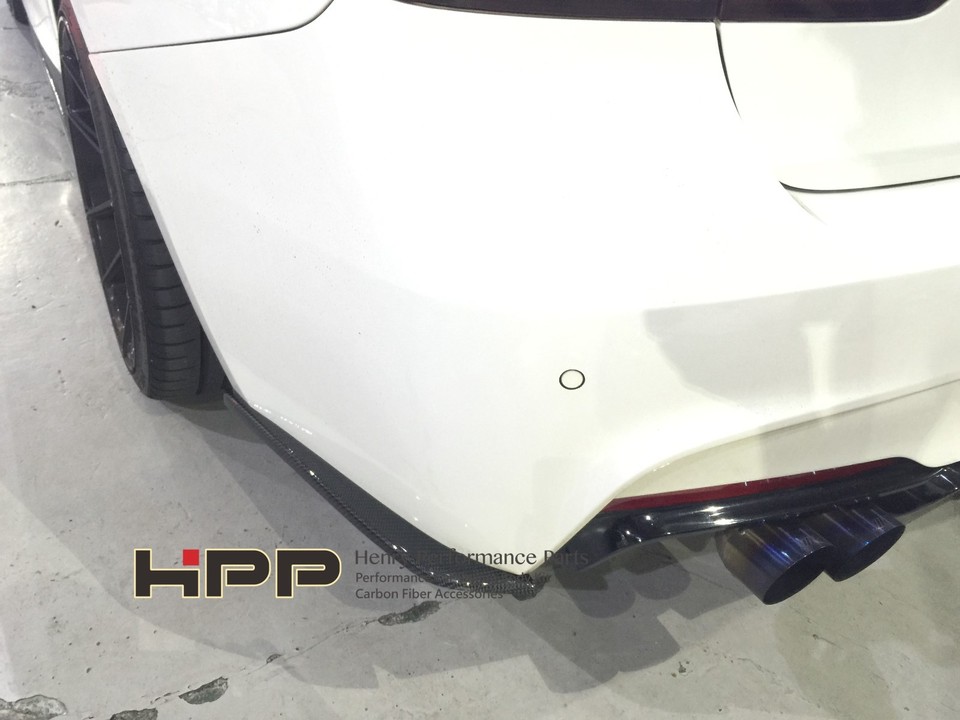 Carbon Fiber Rear Splitter For 12-16 BMW F30/F31 320d 328i 335i w/ M ...