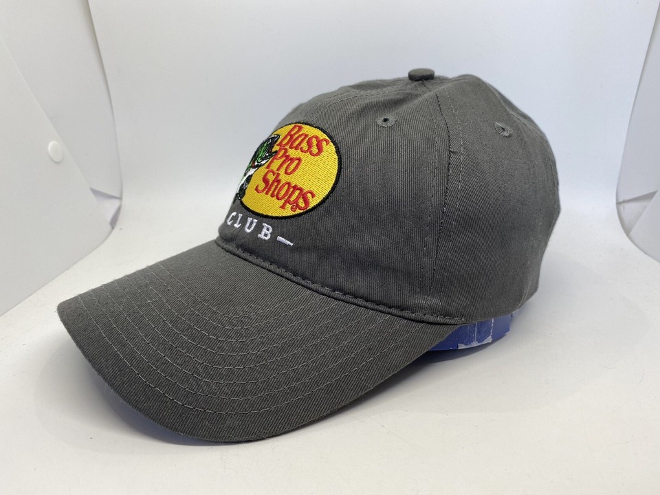 Bass Pro Shops Club Cap Hat Adult Adjustable Gray 100%Cotton | eBay