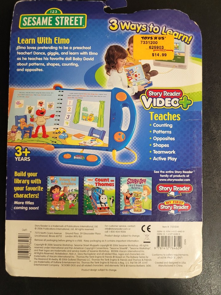 Sesame Street Learn with Elmo Story Reader Video + Interactive ...