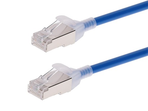 Monoprice Cat6A Ethernet Patch Cable 25ft Blue Snagless Component Level CM 30AWG 889028171844| eBay
