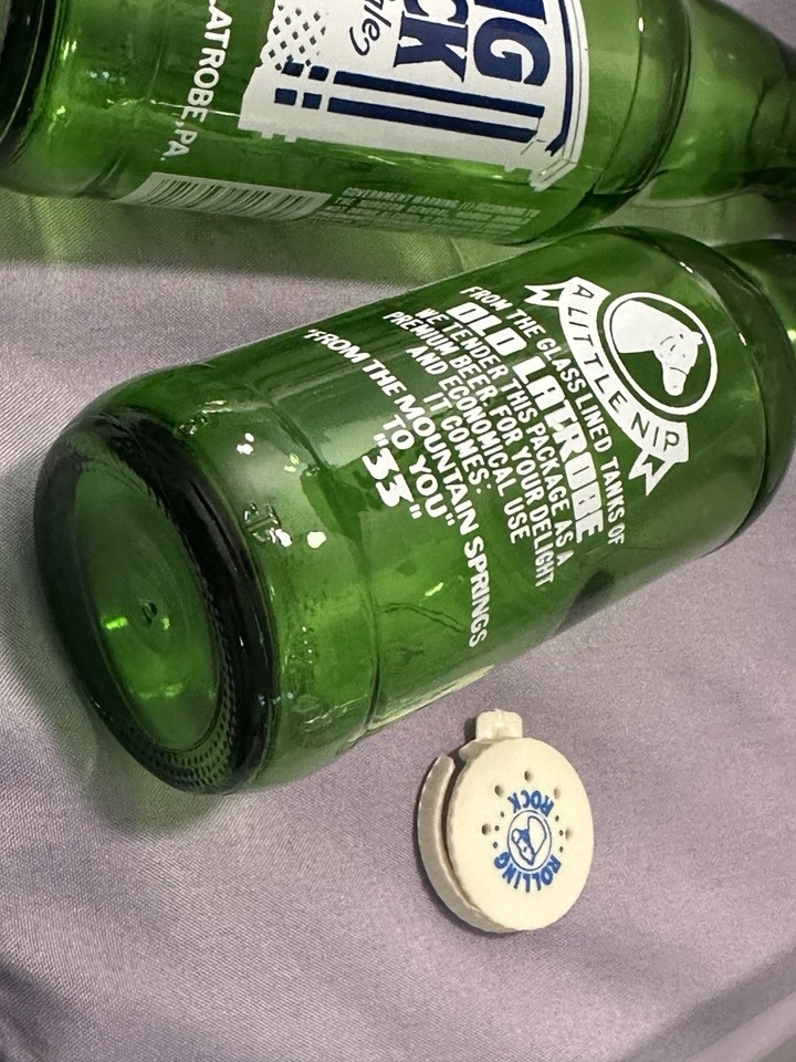 Rolling Rock Beer Collection Tap Pitcher Bucket Salt Pepper Shakers Hat ...