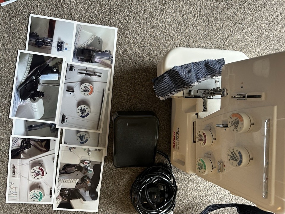 Janome MyLock Differential Feed 134D Overlocker Machine With Pedal And ...