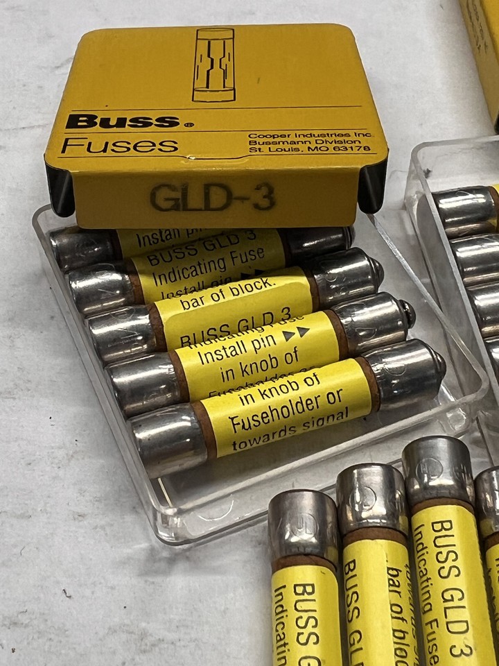 16 pcs. - BUSS GLD 3A 125V 6.3x32mm Indicating Fuse | eBay