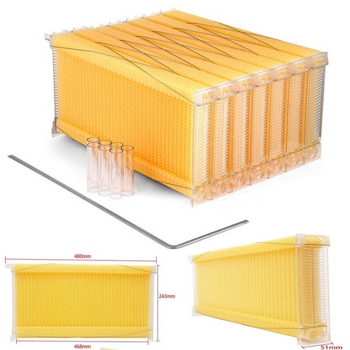 7x Auto Bee Frames Honey Plastic Beehive Frames for Brood Beekeeping ...