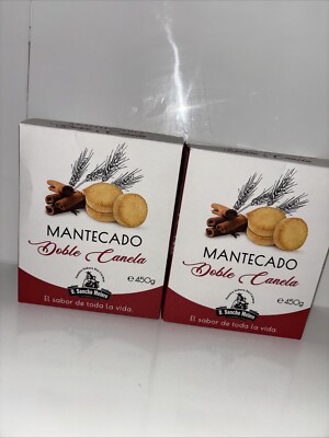Cinnamon Mantecado 2 X 450g Spanish Festive Biscuit Cookie Christmas ...