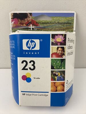 HP 23 Tri-Color Ink Cartridge C1823D Genuine Factory Sealed OEM New ...