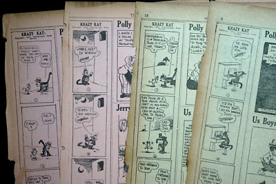 Lot of 4 - 1915 Chicago Newspaper Full Comic Pages - Dingbat Family ...