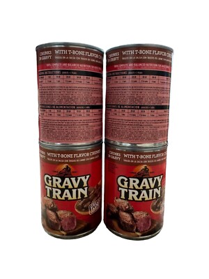 Gravy Train T-Bone Flavor Chunks in Gravy 13.2oz 5 Count NEW | eBay