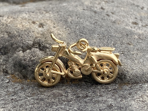 Vintage 14K Yellow Gold Motorcycle or Chopper Charm | eBay