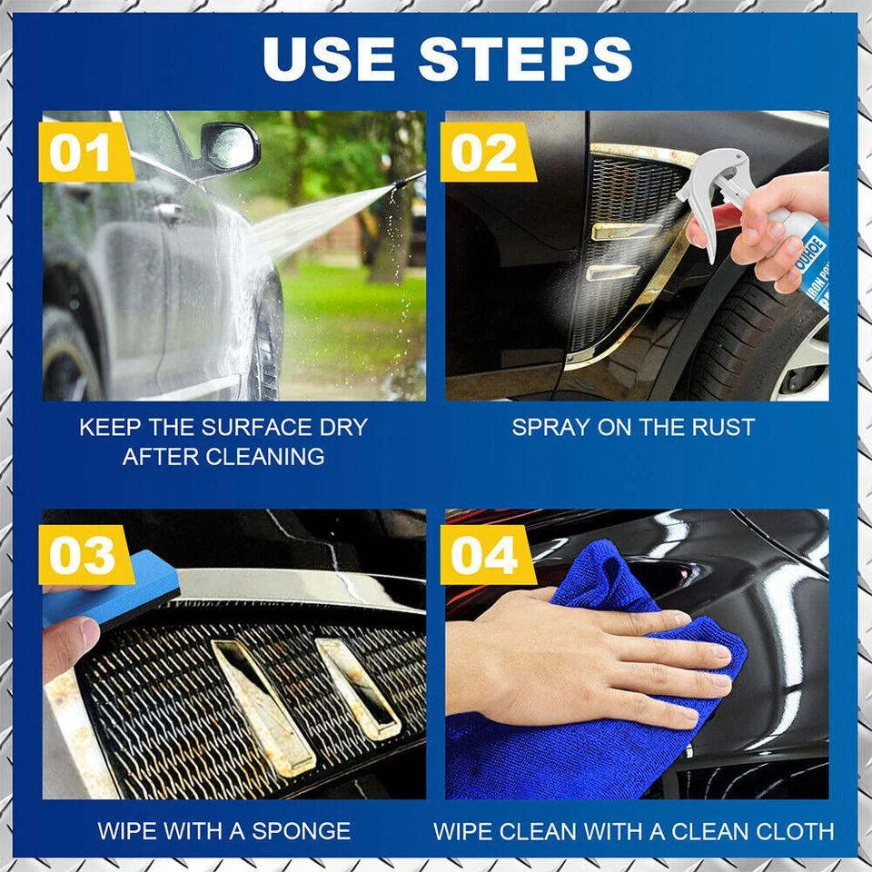 Multi-purpose Car Rust Removal Spray Rust Remover Rust Inhibitor ...