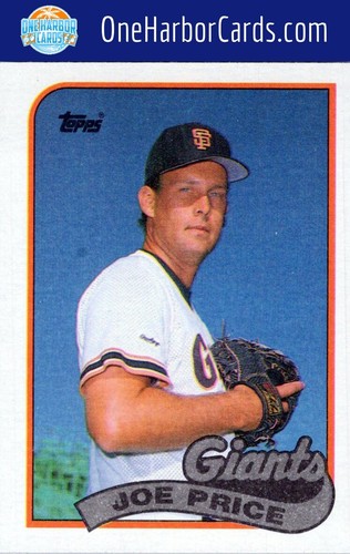 1989 Topps San Francisco Giants #217 Joe Price | eBay