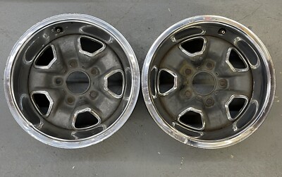 Oldsmobile Cutlass 442 SSII Bolt on Caps Wheels 14 X 7 Rally Wheels (2 ...
