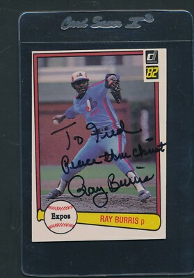1982 Donruss #414 Ray Burris Expos Signed Auto *37836 | eBay