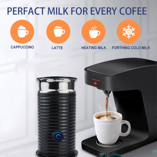 Non Stick Milk Frother Coffee Latte Maker hot milk foam cold froth ...