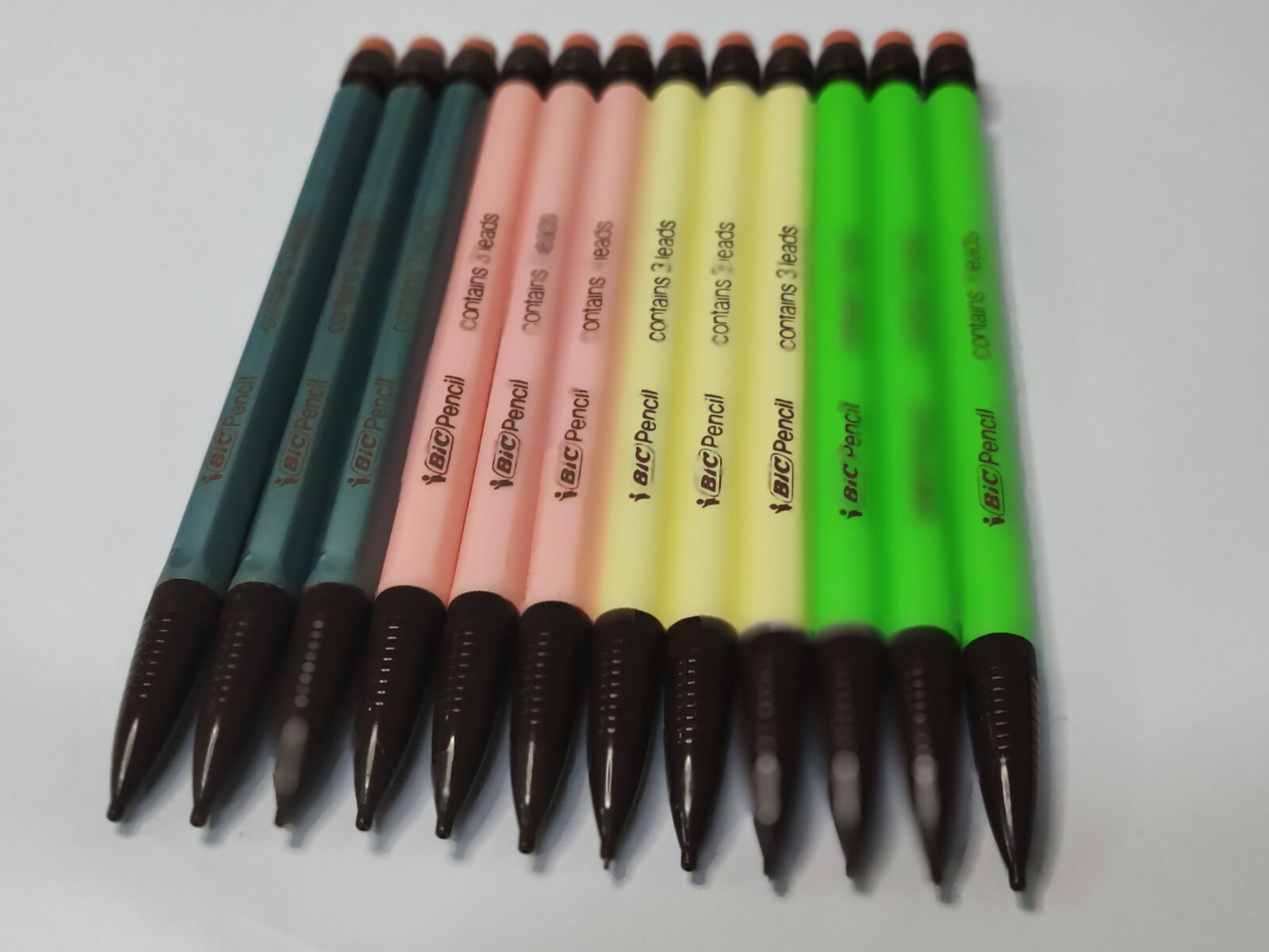 Bic New Vintage Very Rare Color Mechanical Pencil 12 Pcs / France , 80S ...