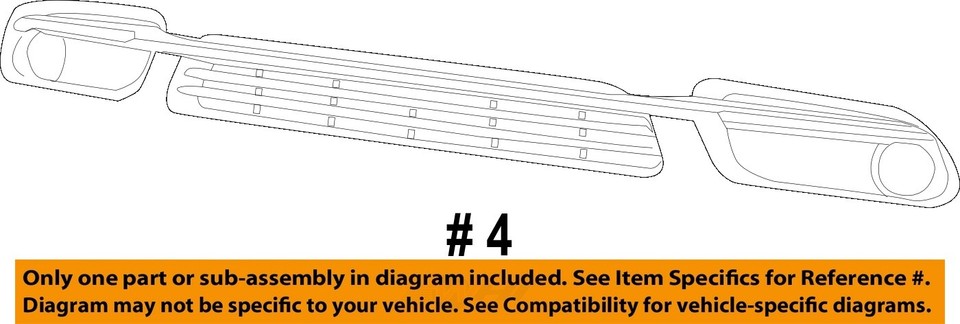 CHRYSLER OEM 11-15 Town & Country-Grille-Lower 68100694AA | eBay