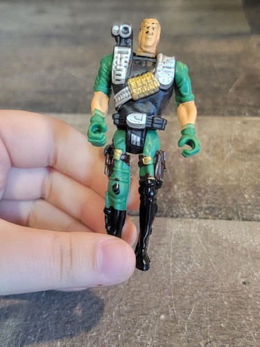 Green robot cyborg villain action figure toy | eBay