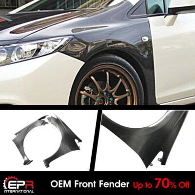 Front Fender OE Carbon Fiber Body Kit For Honda 9th Civic 12-14 FB2 FB4 ...