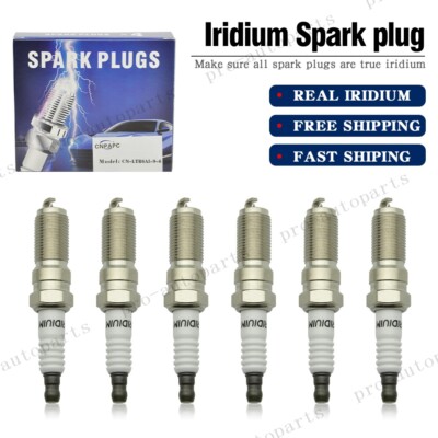 Upgrade 6x 41-109 12622561 REAL Iridium Spark Plugs For Buick Cadillac ...