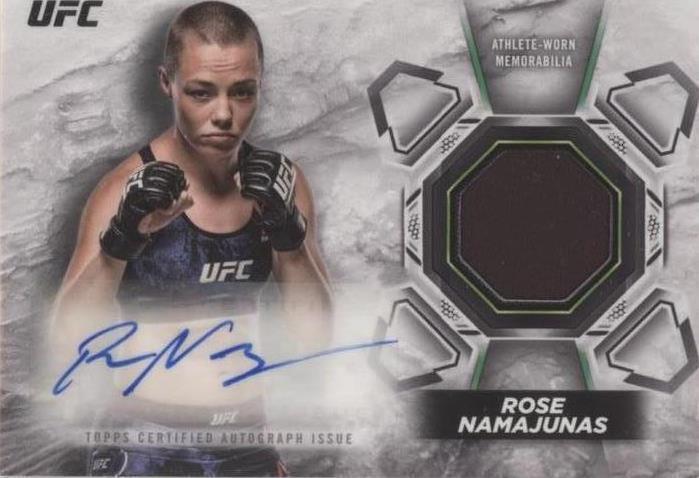 2018 Topps UFC Knockout - Knockout Autograph Relics Rose Namajunas #KAR ...