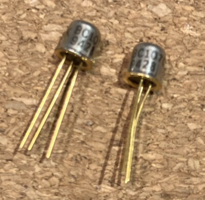 Telefunken BC107C Transistor Matched Pair Gold Leg BC108C | eBay