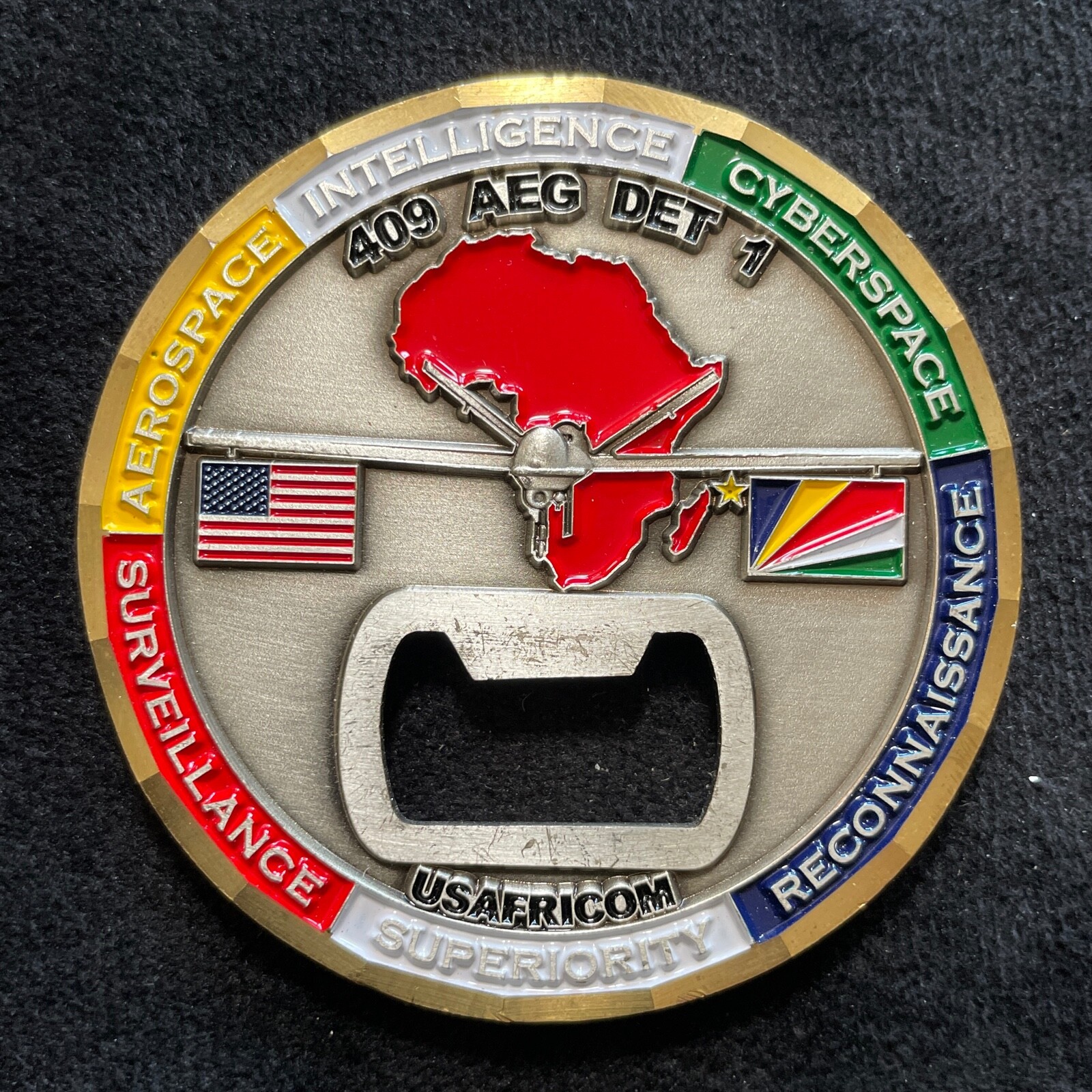 409th AEG Air Expeditionary Group Detachment 1 Challenge Coin | eBay