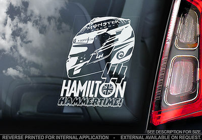 Lewis Hamilton - F1 Car Window Sticker - 'HAMMERTIME' - Mercedes ...