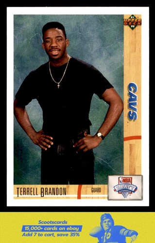 1991-92 Upper Deck Terrell Brandon RC/Rookie #6 Cleveland Cavaliers | eBay