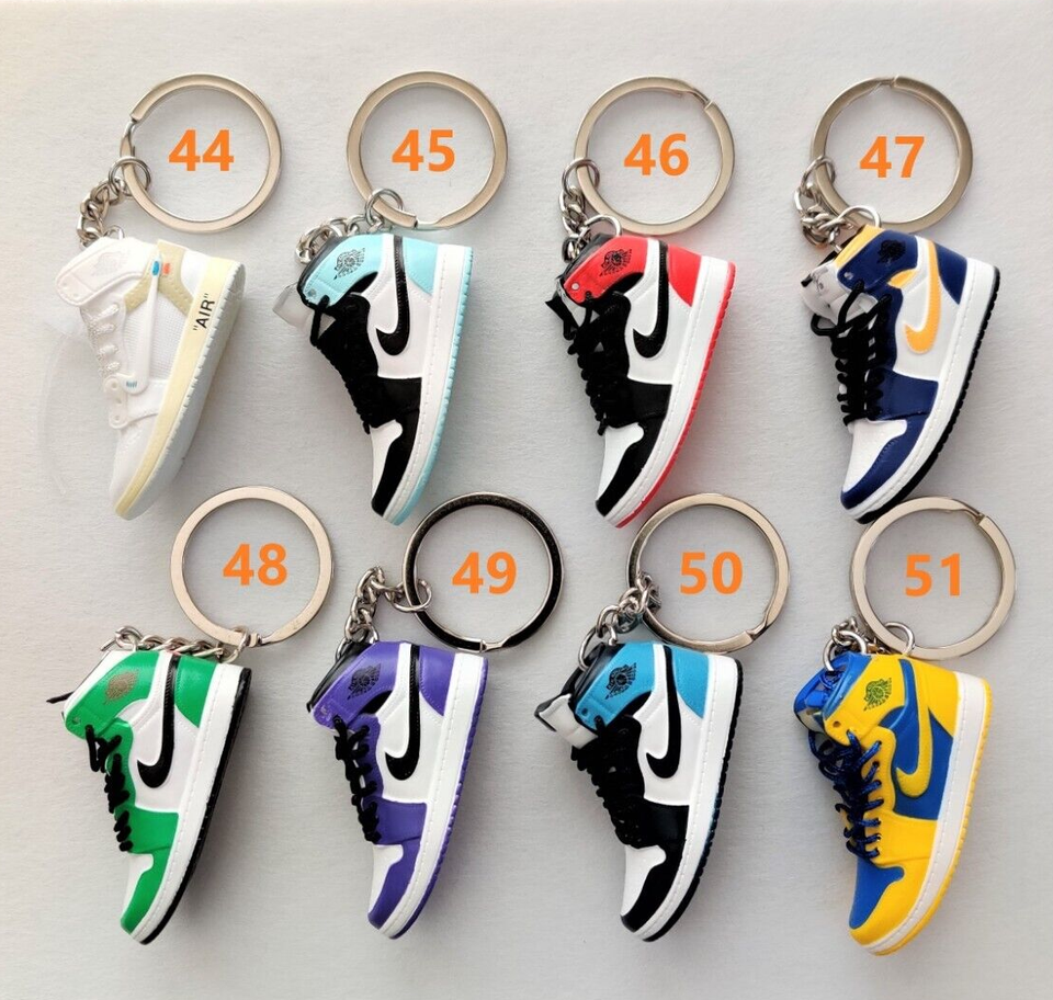3D Mini Sneaker Keychain/Sneaker Keychain/Shoe Keychain/Mini Keychain ...