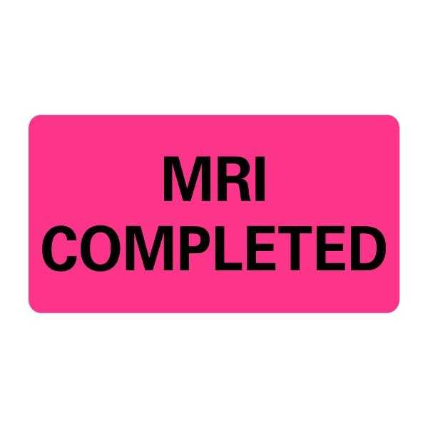 MRI COMPLETED Labels | eBay