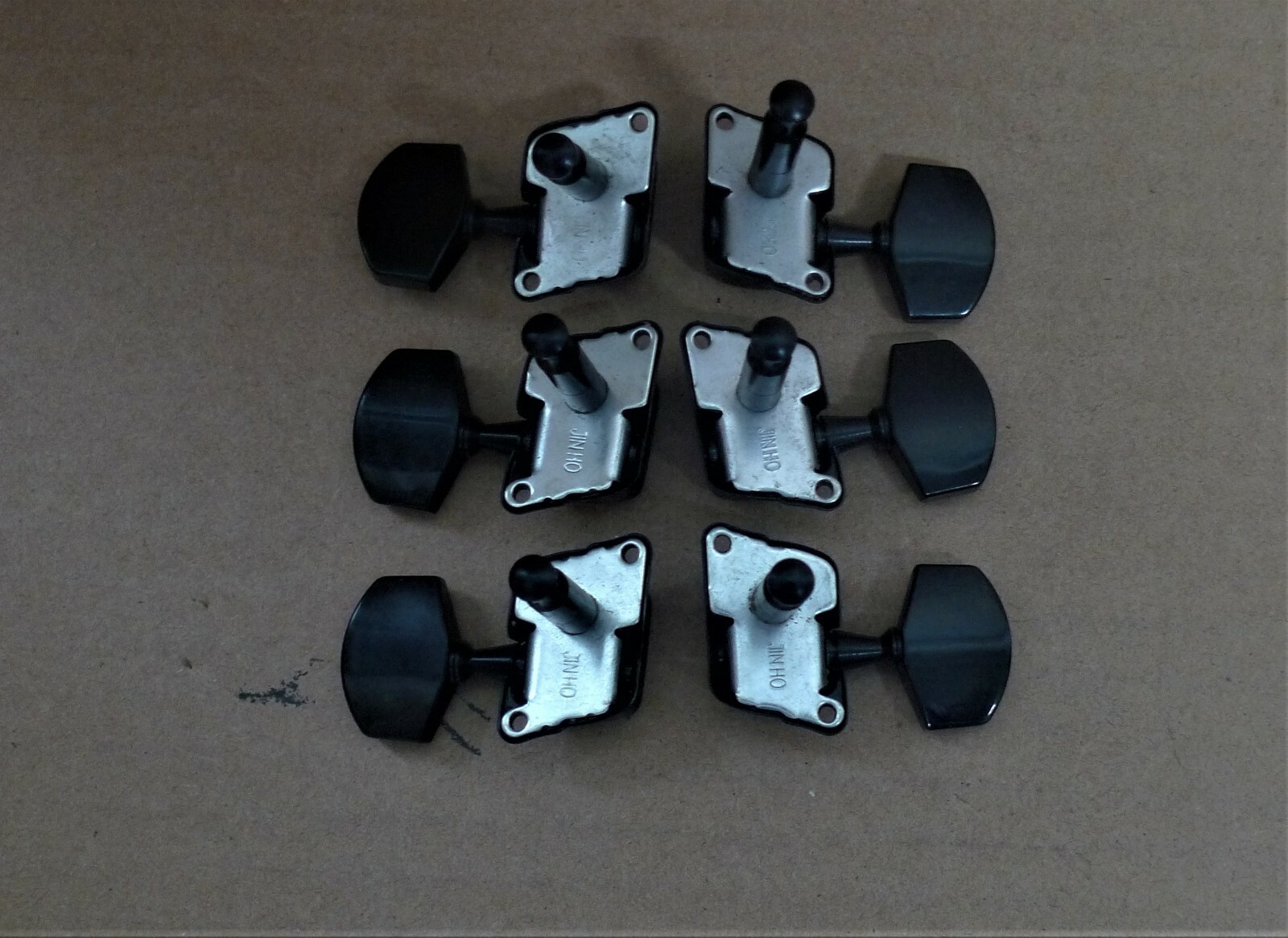 6 IBANEZ TUNING KEYS BLACK COVERED 3 + 3 Large Button 2MH27A0002 | eBay