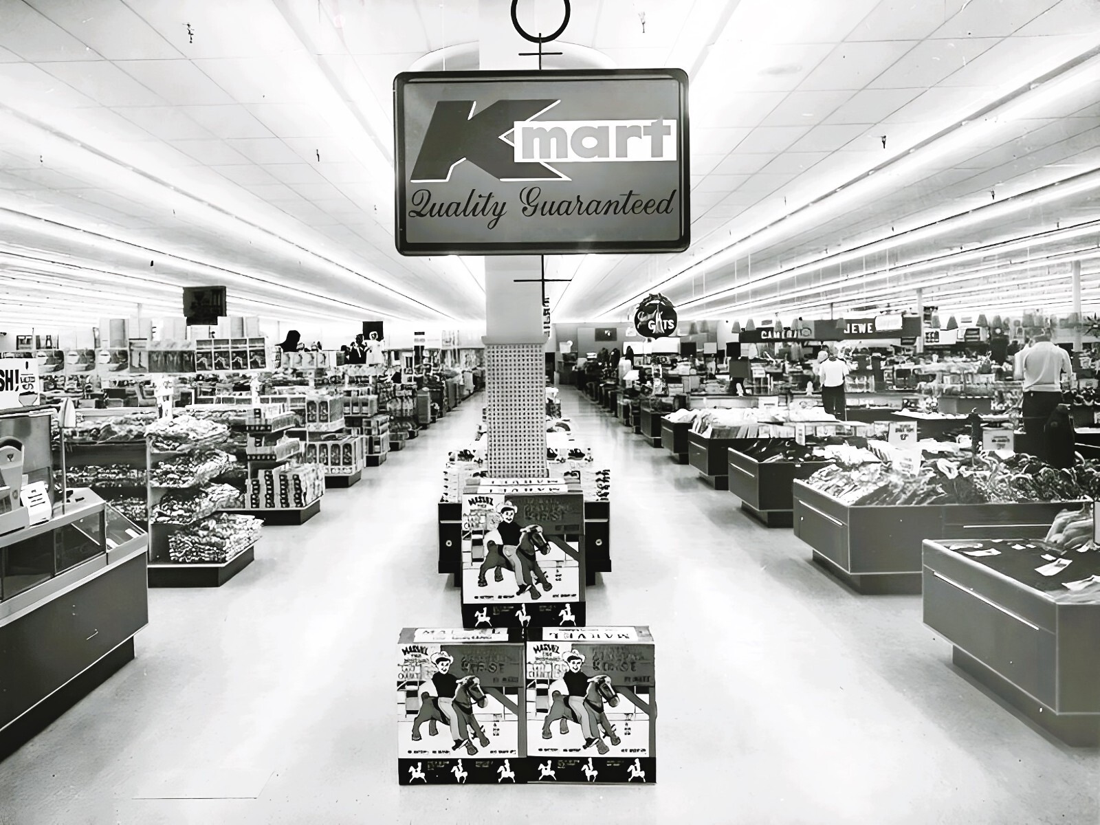 Kmart Shopping Isles (Marvel the Mustang) POSTER 24 X 18 Inches Vintage ...