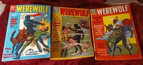 Dell Werewolf 1 2 3 Complete Comics Series Cold War Spy Superhero Lot ...