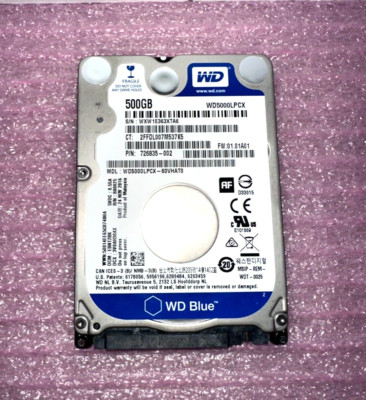 Western Digital WD5000LPCX 500GB 2.5" SATA III 3Gb/s 5400RPM Hard Drive ...