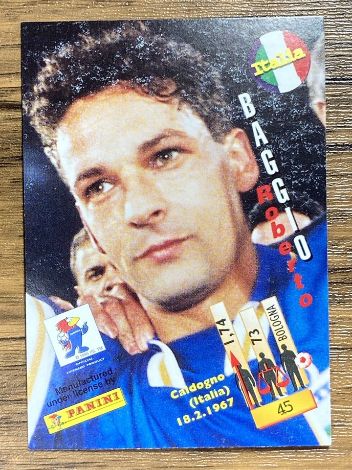 Panini 1998 France World Cup Card #45 Roberto Baggio Italy | eBay Australia