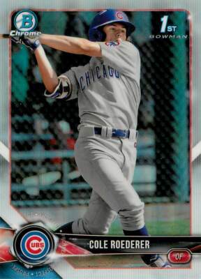 COLE ROEDERER 2018 Bowman Chrome ROOKIE REFRACTOR RC #BDC-125 Cubs | eBay