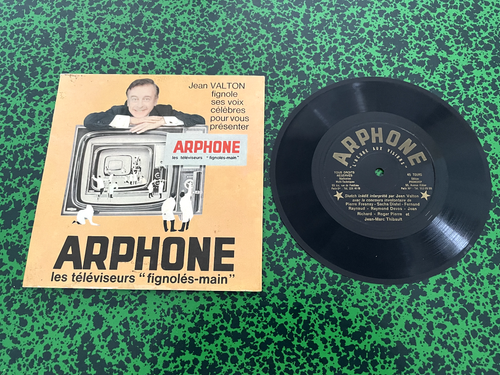 VINYLE 45 TOURS JEAN VALTON: "ARPHONE LES TELEVISEURS FIGNOLES MAIN | eBay