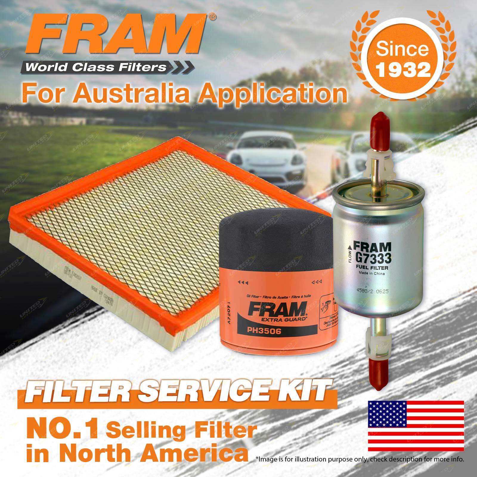 Fram Oil Air Fuel Filter Service Kit for Holden Commodore VT II VX VY ...