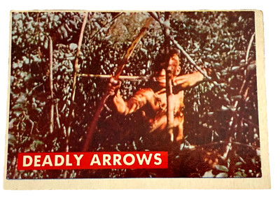 1956 Topps Davy Crockett. Green Back. Set Break. # 10A Deadly Arrows | eBay