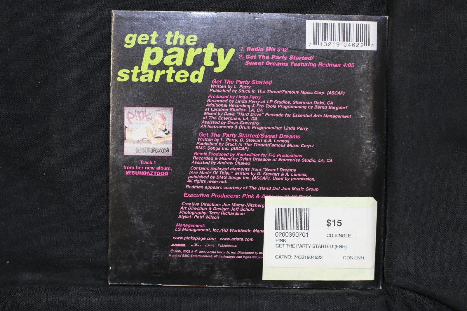 P!nk ‎– Get The Party Started - Single Cardsleeve ‎- CD (C1134) | eBay