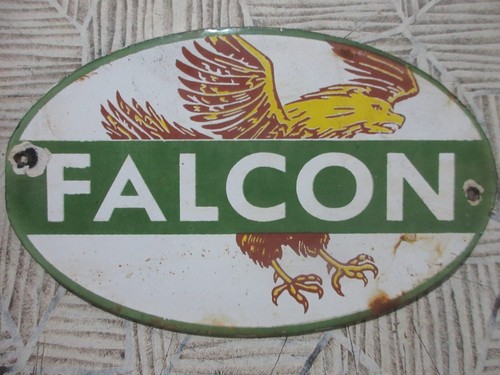 Porcelain Falcon Enamel Metal Sign Plate Size 8" x 5" Inches | eBay