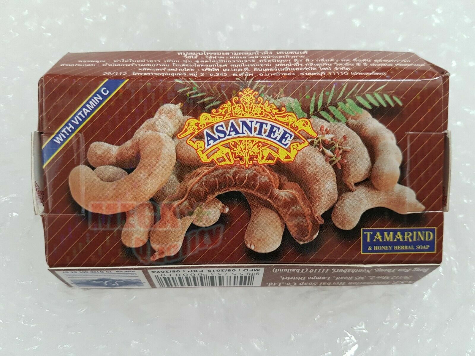Asantee Thai Herbal TAMARIND Honey Soap plus Vitamin C+AHA Lightening ...