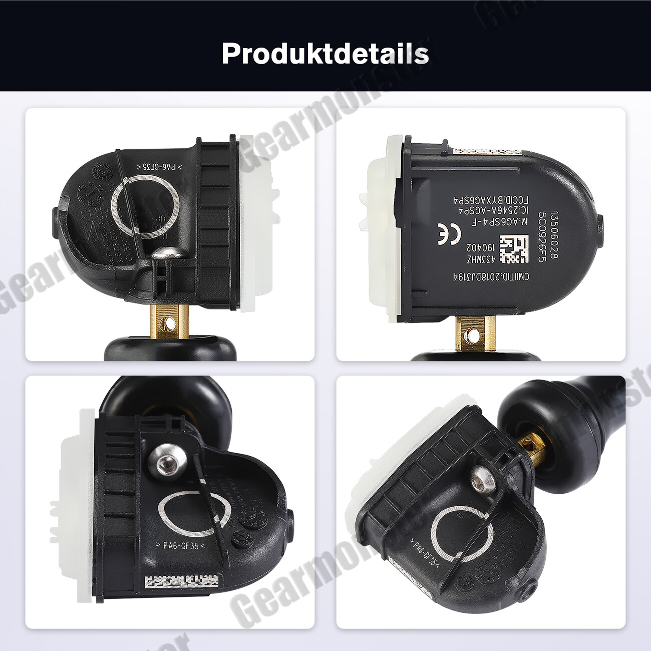 4X Für Opel Astra K RDKS Reifendrucksensor TPMS Sensor OE:13506028 Neu ...