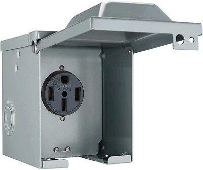 Intertek Power Inlet Assemble, 50A, 125Vac/250Vac, 12500W, 60Hz, Model ...