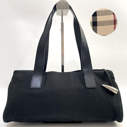Burberry Mini Boston Tote Bag Nova Check Toggle Designer Handbag ...