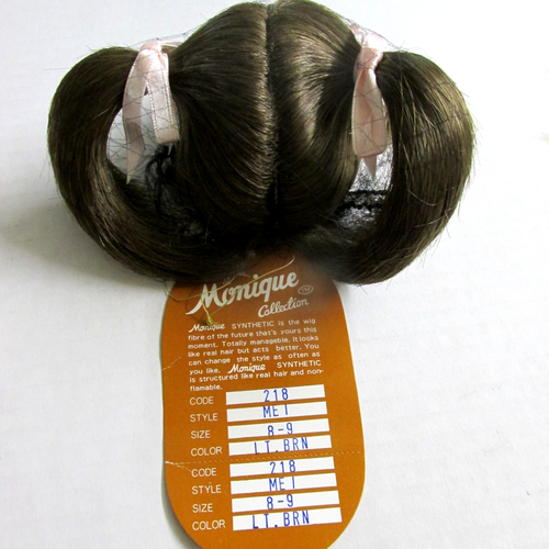 Monique Collection Doll Wig MEI Light Brown Pigtails Size 8/9 Code 218 ...