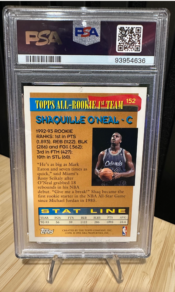 1993-94 Topps - Topps All-Rookie Team Gold #152 Shaquille O'Neal | eBay