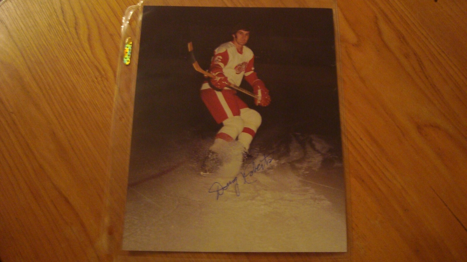 MARC REAUME #4 AUTOGRAPHED 8 X 10 BLACK AND WHITE PHOTO DETROIT RED ...