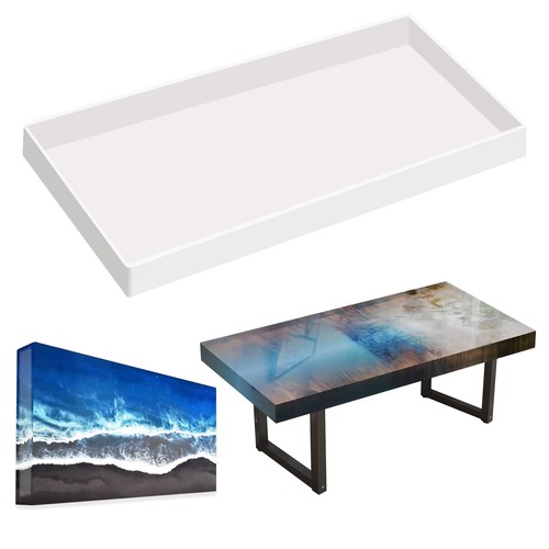 Extra Large Epoxy Resin Mold 22.63x11.81x1.38in, Reusable Resin Molds ...